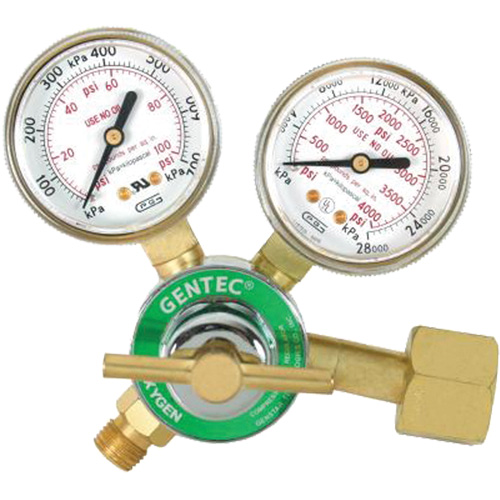 Gentec 190X-80 Light-Duty Single Stage Regulator, Oxygen, CGA540 Inlet