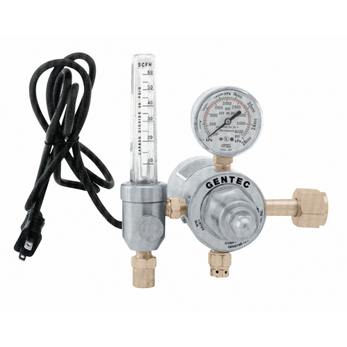 GENTEC 198CD Electrically Heated Regulator/Flowmeter for Carbon Dioxide ...