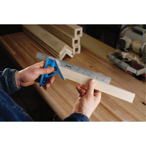 Empire E250 True Blue® Combination Square, 12" L, 1/16" Graduations ...