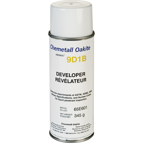 Ardrox 9D1B Ardrox® - 9D1B Non-Aqueous Developers, Aerosol Can