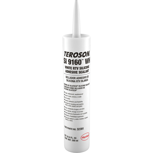 LOCTITE Teroson® SI 9160 Silicone Sealant, Cartridge, White AF295 ...