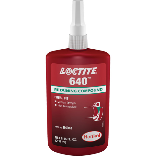 Loctite 135521 Loctite® 640 Retaining Compound, 250 ml, Bottle, Green