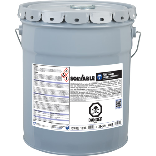 Solvable 53-328 Professional Grade Paint Thinner, Pail, 18.9 L