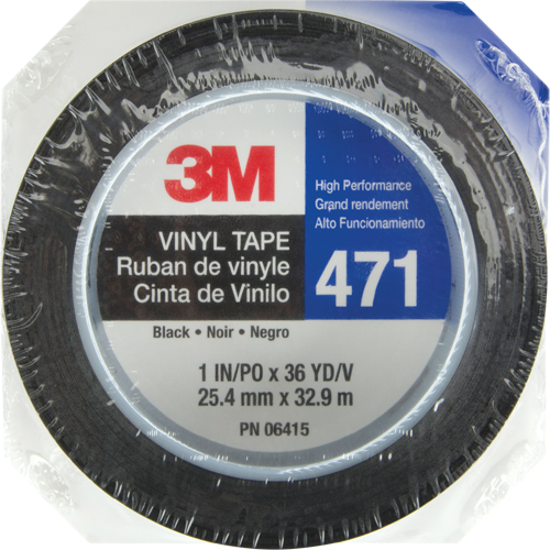 3M 471 Vinyl Tape AMC439 (471-1X36-BLK-IW) | Shop Vinyl Tape | TENAQUIP