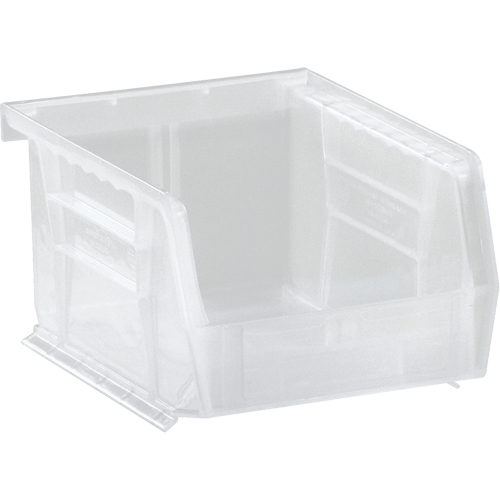 QUANTUM STORAGE SYSTEM Clear-View Ultra Stack & Hang Bin, 4-1/8" W x 3 ...