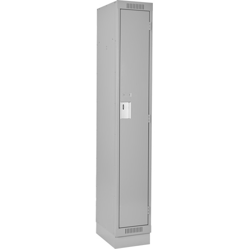 ANTHONY STEEL MFG. Clean Line Lockers, 15" x 18" x 76", Steel, Grey ...