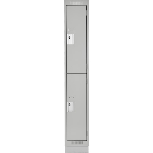 ANTHONY STEEL MFG. Clean Line Lockers, 2 -tier, 18" x 18" x 76", Steel ...