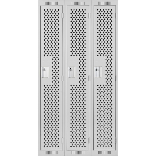 ANTHONY STEEL MFG. Clean Line Lockers, 3 -tier, 12" x 15" x 72", Steel ...