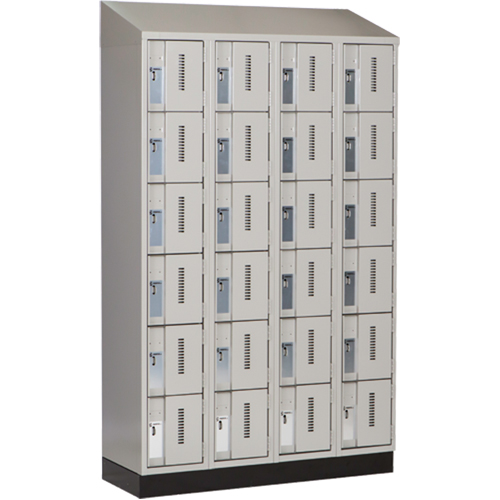 PERFIX INC. Concorde Heavy-Duty Lockers, 6 -tier, Bank of 4, 48" x 18 ...
