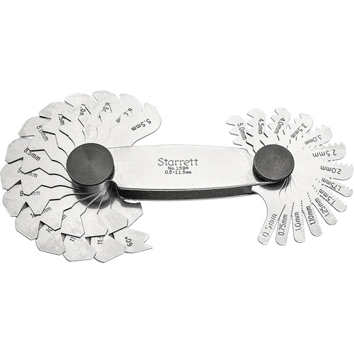 STARRETT Screw Pitch Gauges - International Metric Standard HT737 ...
