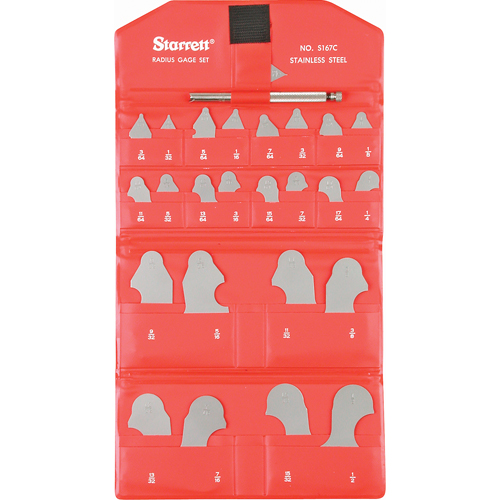 STARRETT Radius Gauge Sets HT742 (50619) | Shop Radius Gauge | TENAQUIP