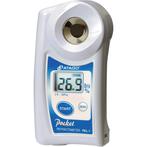ATAGO Hand-Held Pocket Refractometer, Digital, Brix HX167 (PAL-1 ...