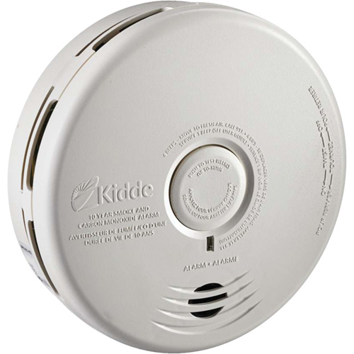 Kidde P3010L-CO-CA Worry-Free Living Area Sealed Smoke Alarm, Battery ...