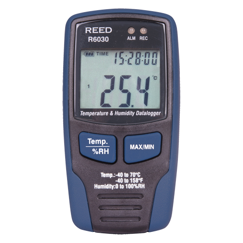 REED Temp/RH Data Logger with NIST Certificate NJW177 (R6030-NIST ...