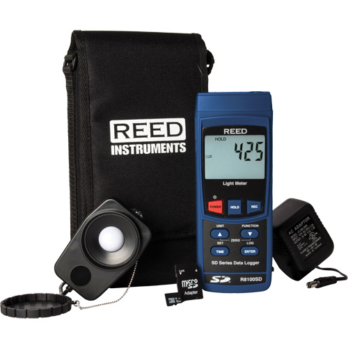 REED INSTRUMENTS Light Meter Kit IC718 (R8100SD-KIT) | Shop ...