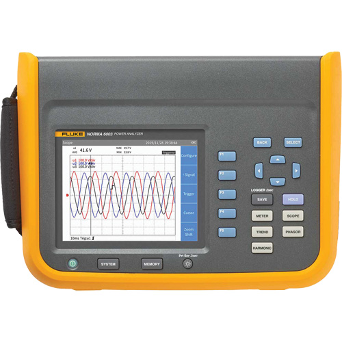 Fluke NORMA-6003+ Norma 6003+ 3-Channel Portable Power Analyzer with ...