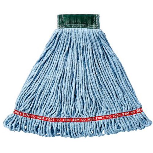 RUBBERMAID Web Foot® Shrinkless Wet Mop, Antimicrobial, Yarn, 20 oz ...