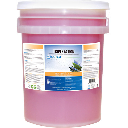 Dustbane 51349 Triple Action Disinfecting Cleaner & Degreaser, 20 L, Pail