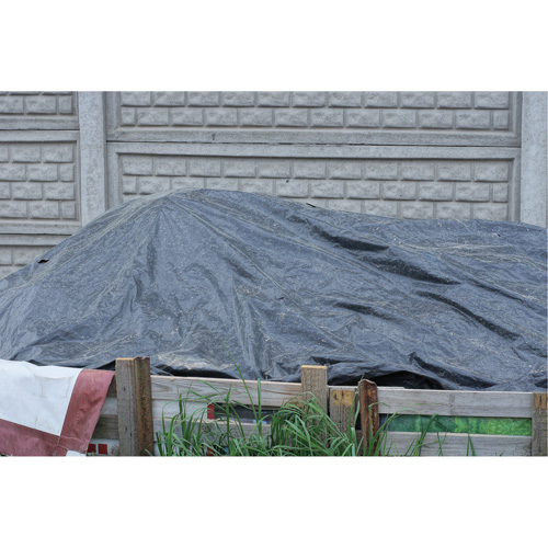 JI337 Tarp, Light Industrial Duty, Black, 40' x 50' x 8 mils