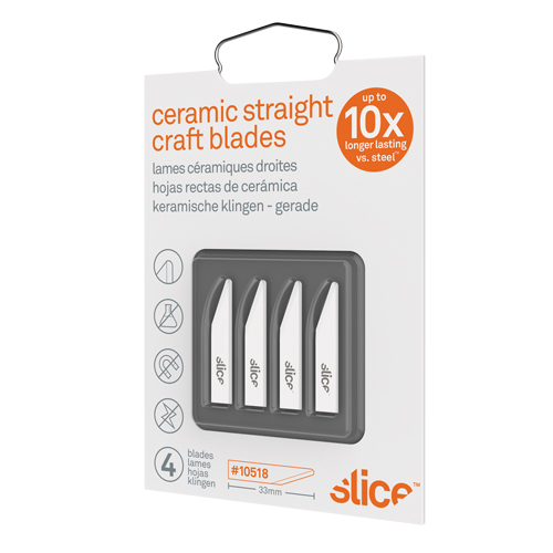 SLICE Rounded-Tip Ceramic Straight Edge Knife Blades JI465 (2110518 ...