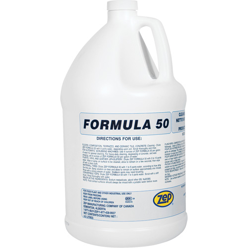 ZEP Formula 50 Heavy-Duty Alkaline Cleaner, Jug JL657 (85954C) | Shop ...