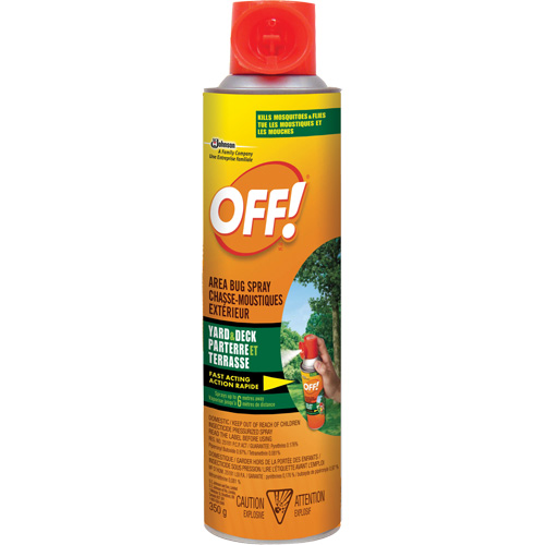 SC Johnson 10062300018687 OFF! Area Bug Spray, DEET Free, Aerosol, 350 g