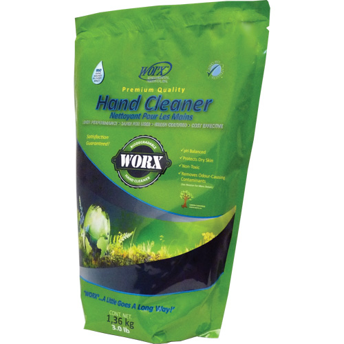 Worx 11-2300 Biodegradable Hand Cleaner, Powder, 3 lbs., Refill, Scented