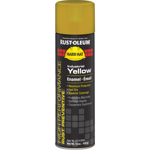 RUST-OLEUM Enamel Spray Paint, Yellow, Aerosol Can KP385 (V2147838 ...