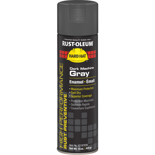 Rust-Oleum V2187838 Enamel Spray Paint, Dark Machine Gray, Gloss, 15 oz ...