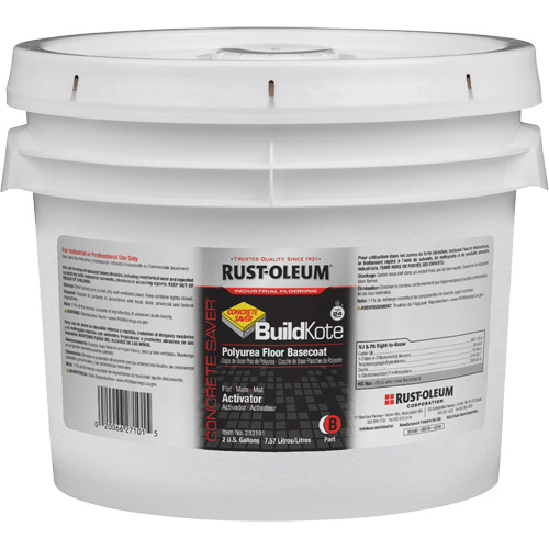 Rust-Oleum 283191 Concrete Saver® BuildKote Polyurea Floor Coating Primer Part B, 2 Gal., Pail ...