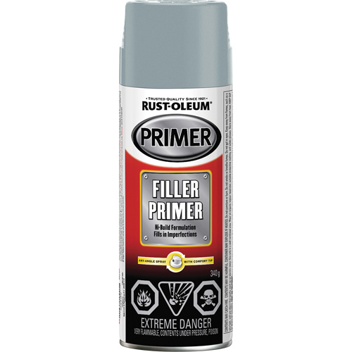 Rust-Oleum 257802 Automotive Filler Primer, Grey, Very Flat, Aerosol Can
