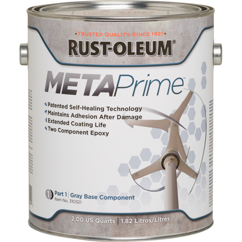 RUST-OLEUM META Prime Epoxy Primer Base, Grey, Gallon KQ893 (310321 ...