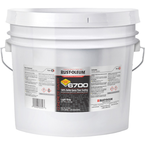 Rust-Oleum 301680 6700 System Extended Pot Life Floor Coating, 1 gal ...