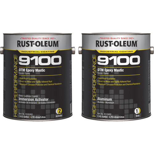 Rust-Oleum KR887 9100 System DTM Epoxy Mastic Base & Activator Kit ...
