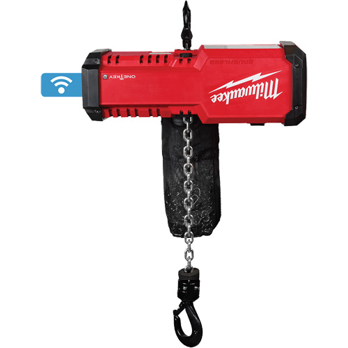 Milwaukee 2983-22HD M18 Compact 1-Ton Chain Hoist with ONE-KEY, 2204 ...
