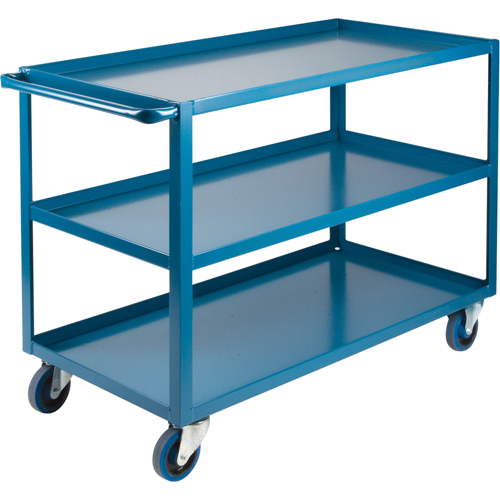 KLETON MB461 Heavy-Duty Shelf Cart, 3 Tiers, 24" W x 36" H x 51" D ...