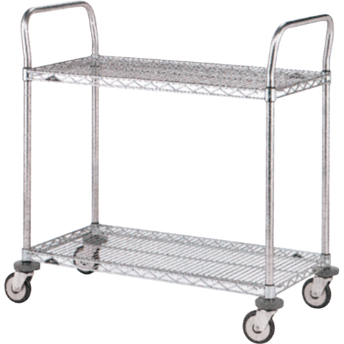 METROPOLITAN WIRE Stainless Steel Standard-Duty Utility Carts RG446 ...