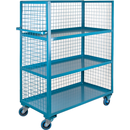 Kleton ML215 Wire Mesh Utility Cart, Steel, 24" x 63" x 51", 2400 lbs ...