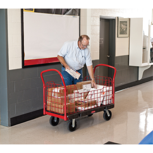 Rubbermaid FG448600BLA Side Panel Platform Trucks, 48" L x 24" W, 2000 ...