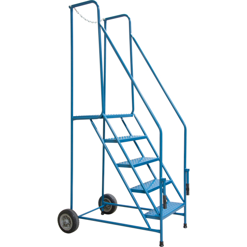 KLETON Trailer Access Rolling Ladder, 5 Steps, 22" Step Width, 46 ...