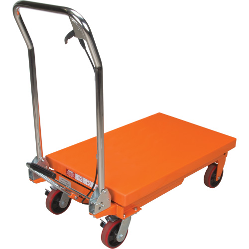 KLETON Hydraulic Scissor Lift Table, 32" L x 19-3/4" W, Steel, 660 lbs ...