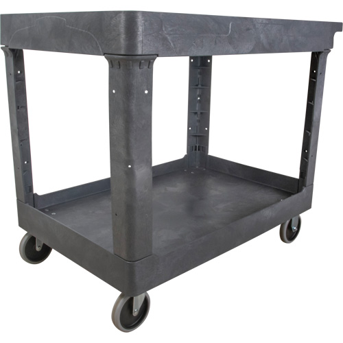 KLETON MP641 Utility Service Cart, 2 Tiers, 24-5/8" x 32-1/2" x 40 ...
