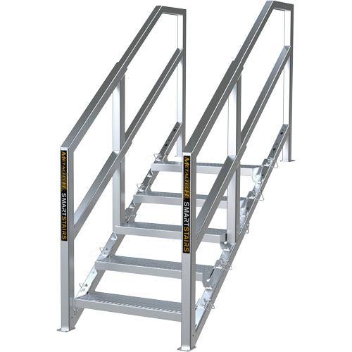 Metaltech AL-SSEH5 3-5 Step Telescopic Aluminum Smart Stairs