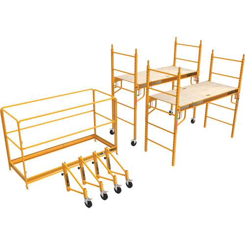 Metaltech I-TCISC Complete 12' Drywall Baker Scaffold Tower Set, 58-1/2 ...