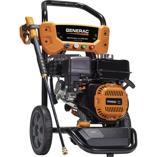 Generac 8901 Pressure Washer, Gasoline, 3100 PSI, 2.5 GPM