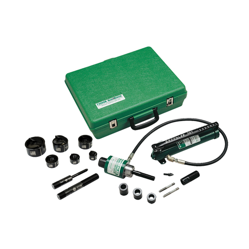 GREENLEE Hydraulic Knockout Kit with Hand Pump and Slug-Buster® NIH479 ...