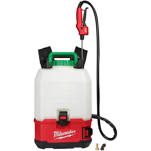 Milwaukee 2820-20PS M18 Switch Tank Backpack Sprayer Tool, 4 gal. (15 L ...