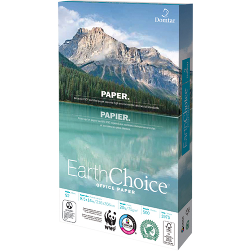 OJ957 EarthChoice® Office Paper, FSC, 8-1/2" x 14", 20 lbs., White