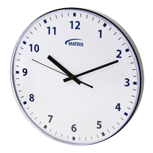 Matrix Industrial Products OP237 12 H Clock, Analog, Battery Operated ...