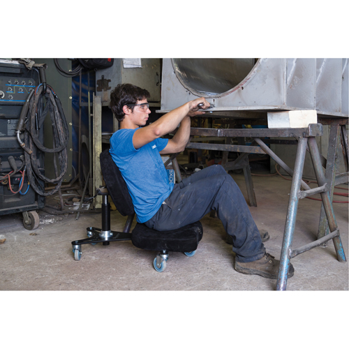 Synetik 508-00009 FLEX 2 Welding Grade Ergonomic Chairs, Suede, Black ...